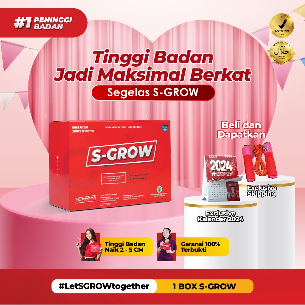 Jual S-GROW Susu Peninggi Badan Terbaik - 1 BOX | Shopee Indonesia