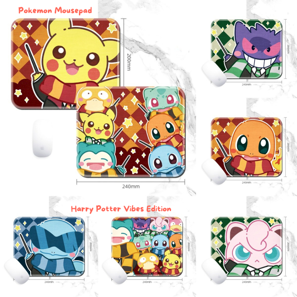Jual Pokemon Harry Potter Vibes Mousepad Alas Tatakan Laptop Mouse Pad ...