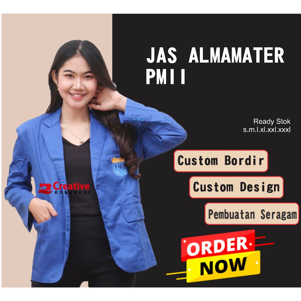 Jual JAS PMII Jas Blazer Almamater PMII Mahasiswa Islam Indonesia Jas ...