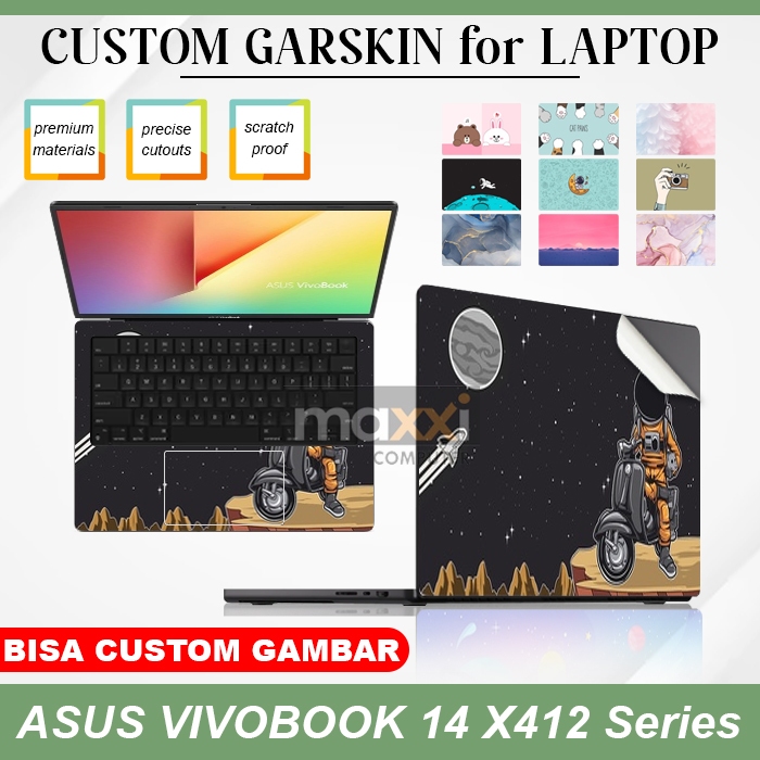 Jual Laptop Asus Vivobook 14 X412 Kustom Custom Garskin Motif Gambar ...
