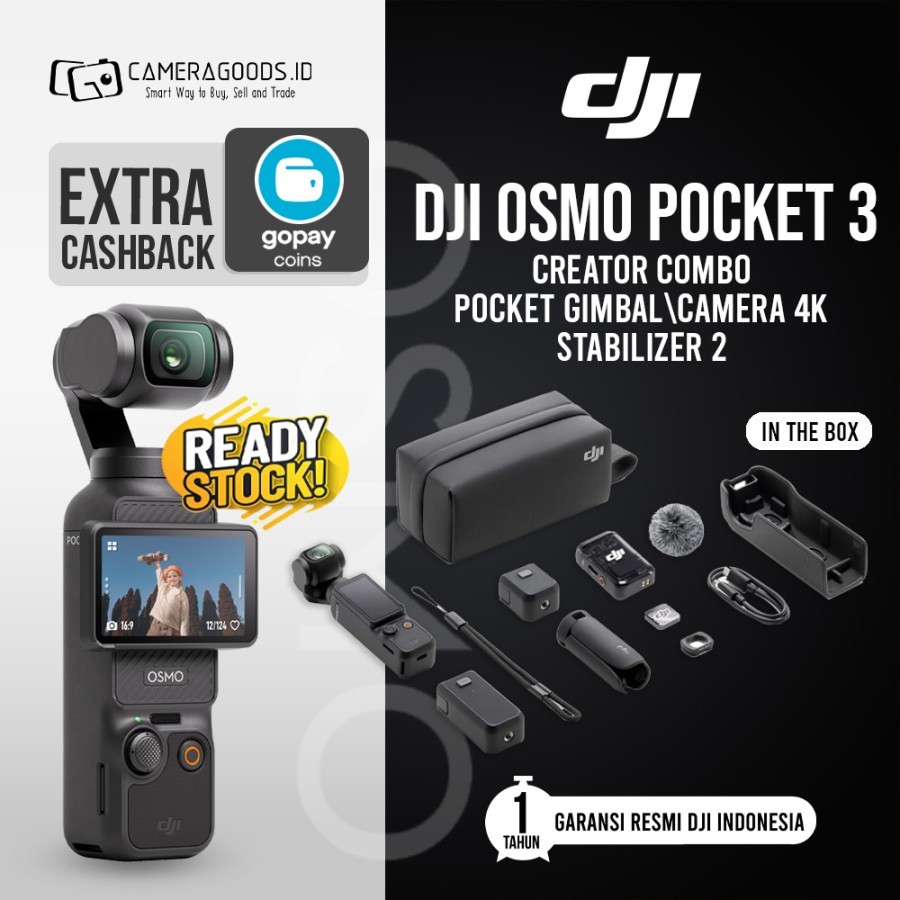 Jual DJI Osmo Pocket 3 Creator Combo - Pocket Gimbal Camera 4K Stabilizer - 190021332287 ...