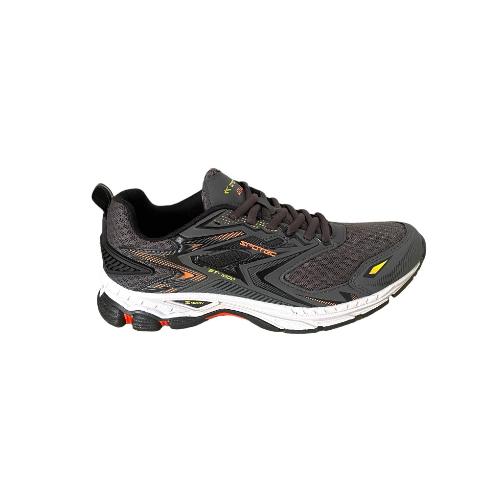 Jual SPOTEC Sepatu RUNNING Artikel ATLAS-Abu Tua/Oranye | Shopee Indonesia