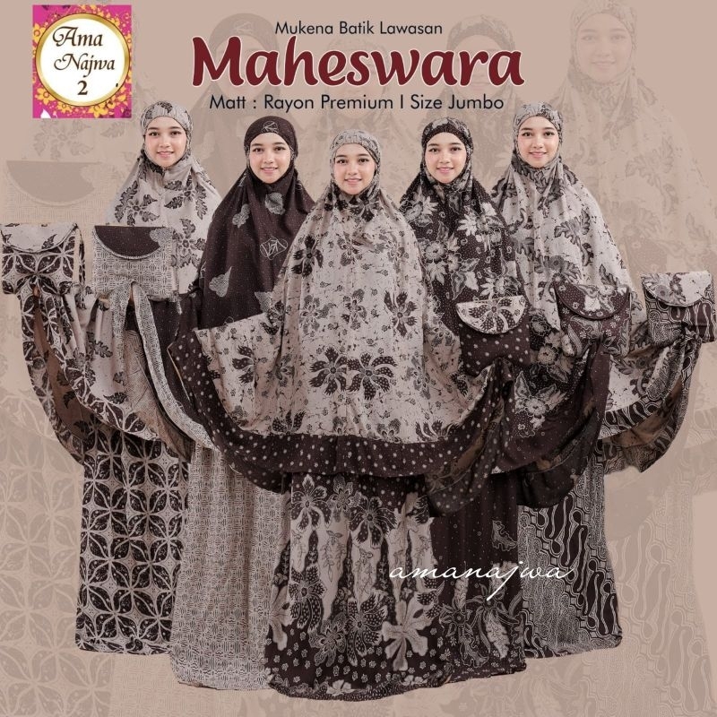 Jual MUKENA BATIK LAWASAN MAHESWARA MUKENA DEWASA RAYON SUPER SIZE ...
