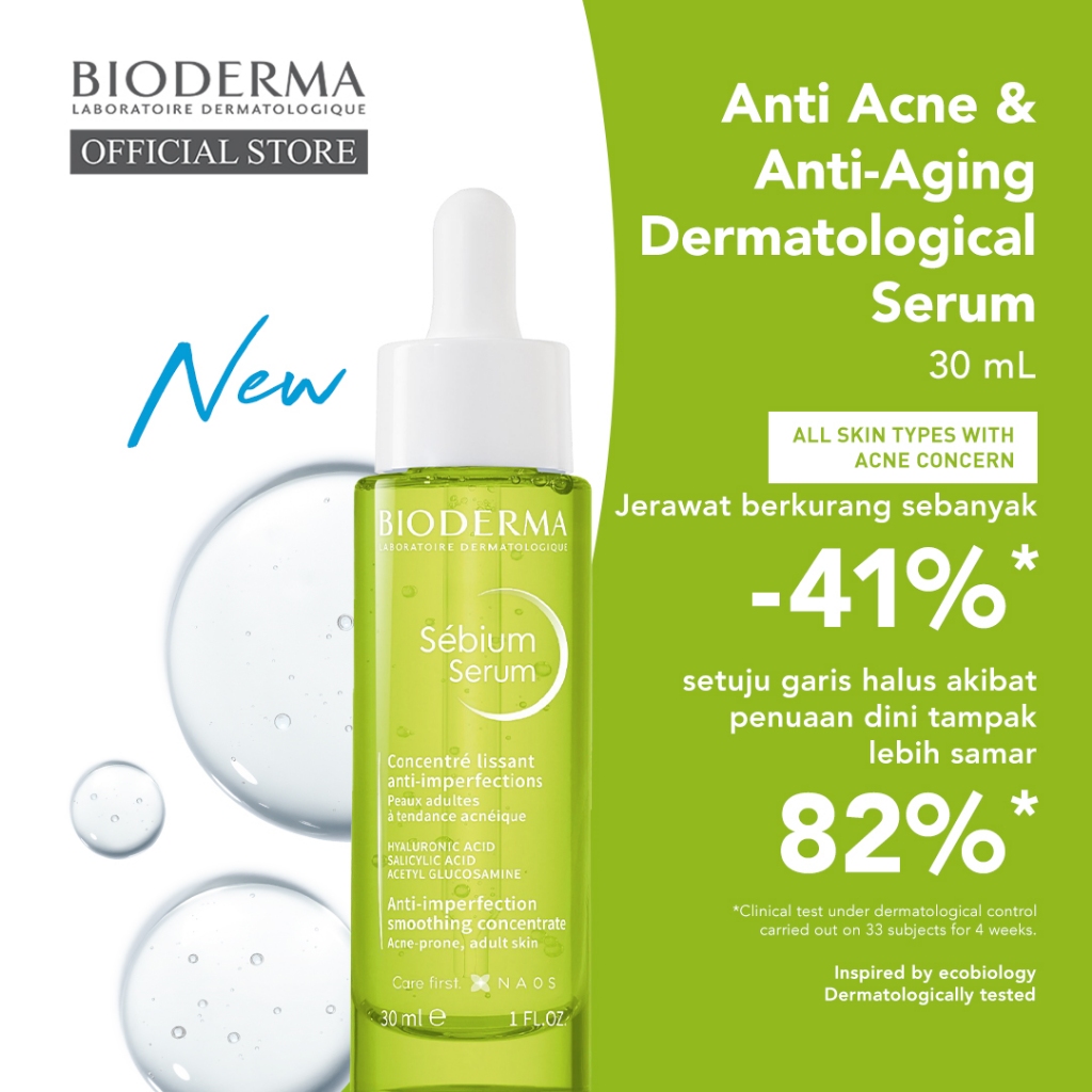 Jual Bioderma Sebium Serum 30 ml - Anti Acne & Anti Aging Serum ...