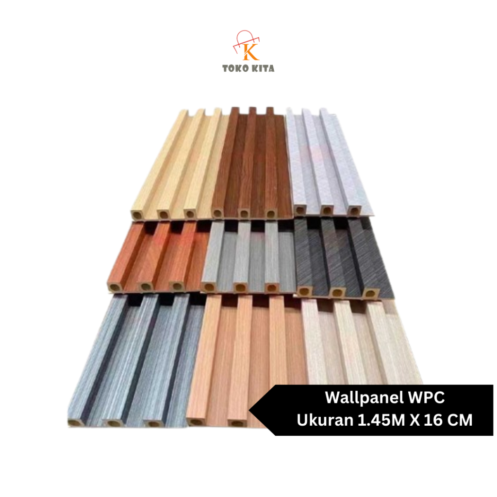 Jual Wood Panel WPC / Wall Panel PVC / Kisi Kisi Tembok / Dinding Motif Kayu 3D WALLPANEL WPC Uk ...
