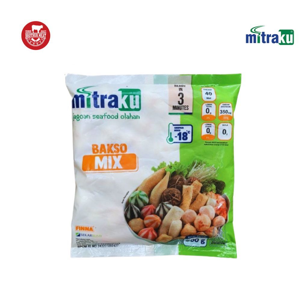 Jual MITRAKU Bakso Ikan Mix 500gr, Olahan Seafood Halal | Shopee Indonesia