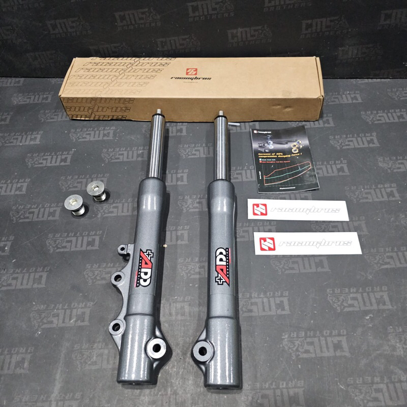 Jual Front Fork Assy Racingbros Anti Dive System Yamaha 125 Z Silver ...