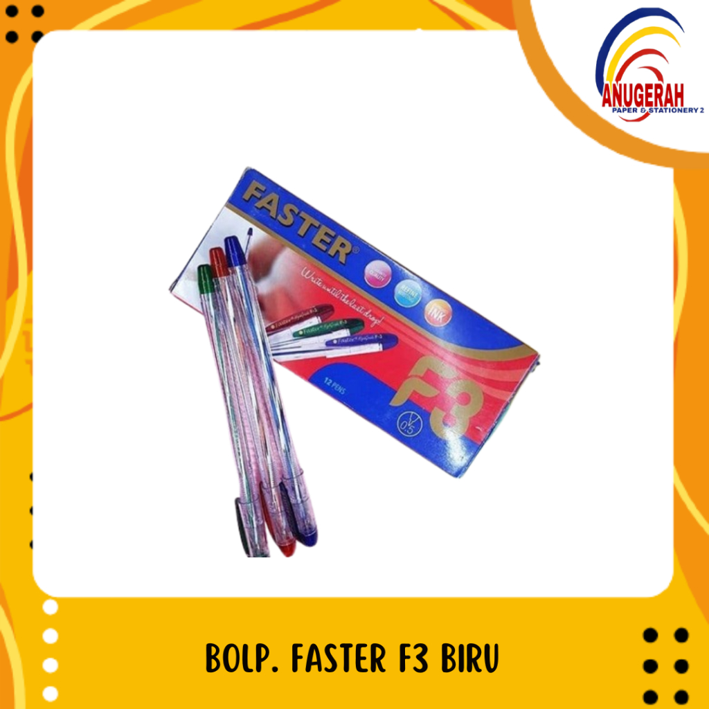 Jual BOLP. FASTER F3 BIRU (LSN) | Shopee Indonesia