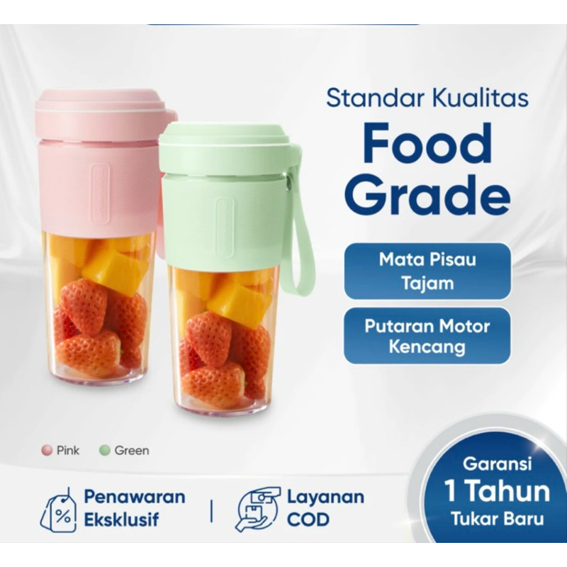Jual Juicer Gaabor Portable 300ml FB3E-GN01A Blender Portable Listrik ...