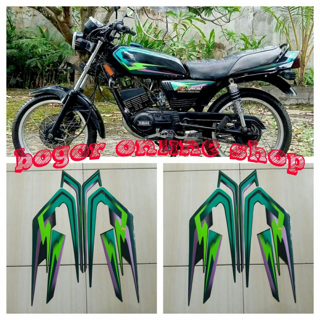 Jual stiker motor yamaha rxs 1997 special hijau | Shopee Indonesia