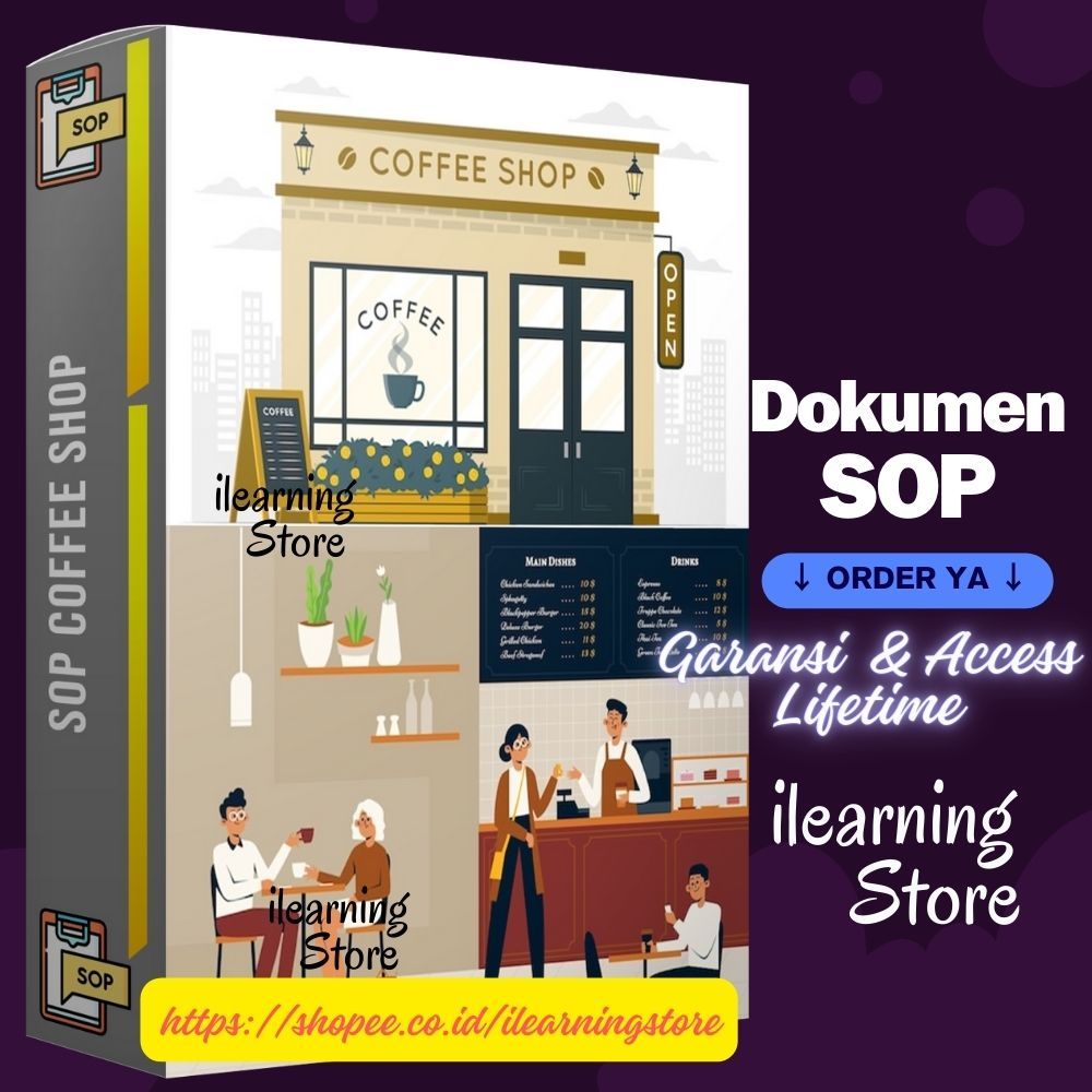 Jual [SOP 30] COFFEE SHOP + BONUS Template Excel Bisnis & Supporting Laporan Keuangan General ...