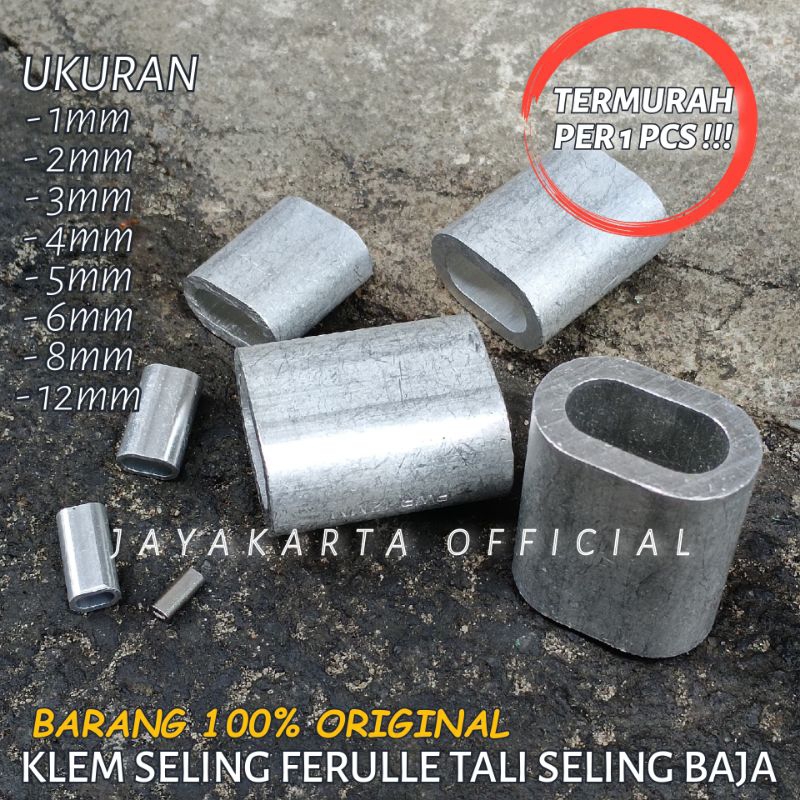 Jual Klem seling Ferulle 1 2 3 4 5 6 mm Crimp Claim Ferulle penjepit ...