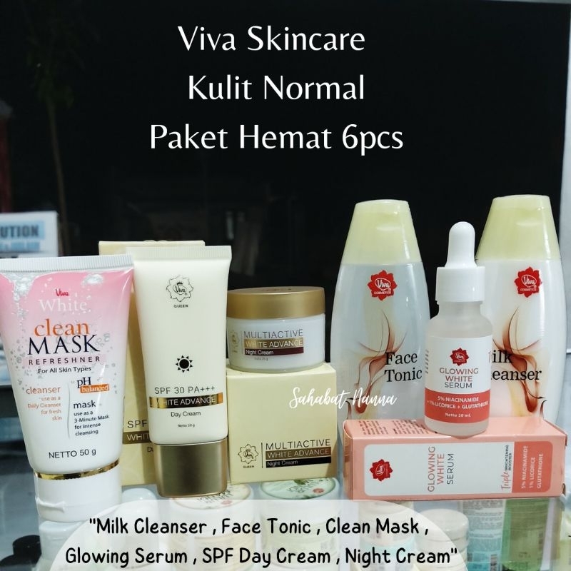 Jual Paket Viva Mencerahkan Skincare Harian Kulit Normal dan Kering ...
