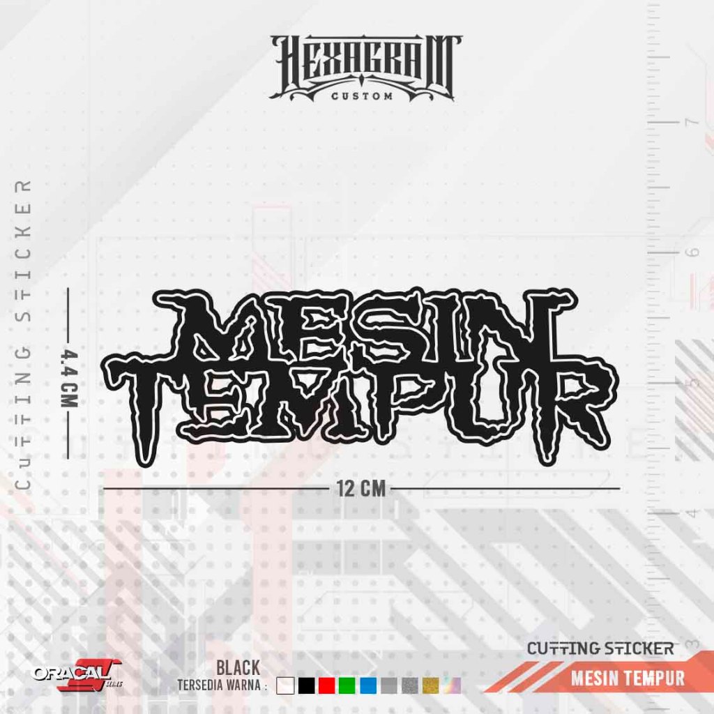 Jual Cutting Sticker Mesin Tempur Band | Stiker Cutting Musik Mesin ...