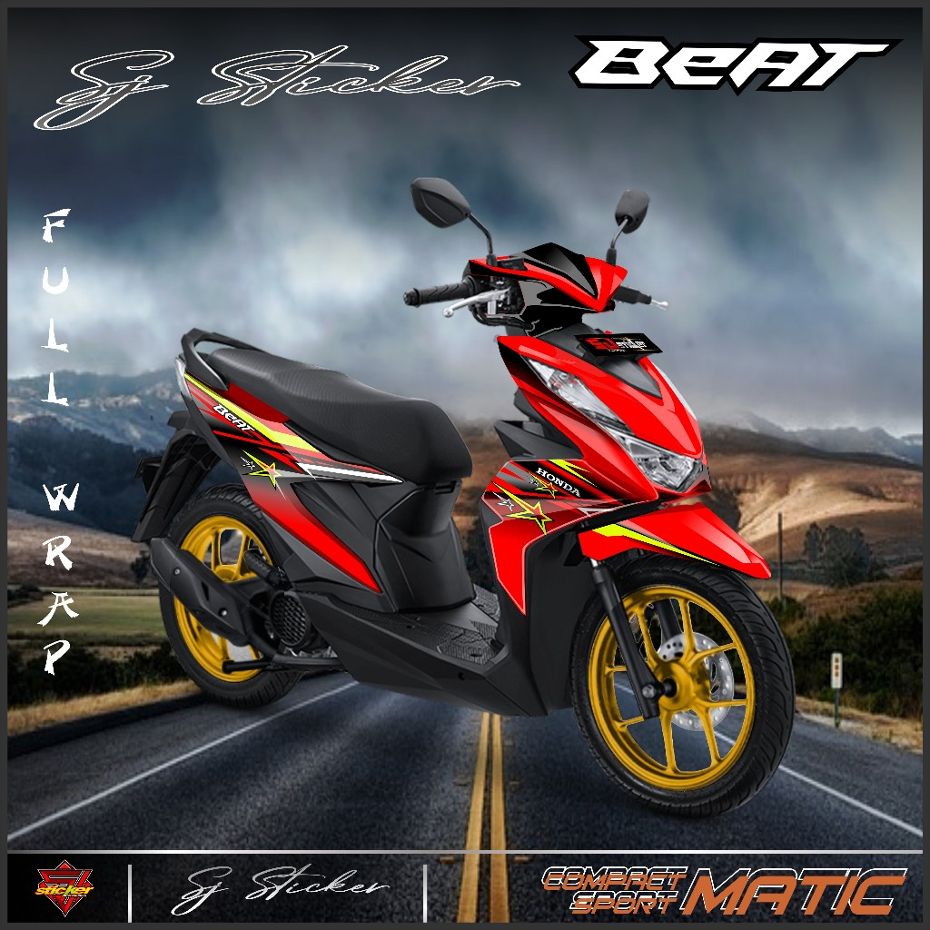Jual Decal Sticker Beat Deluxe 2020 2021 2022 2023 Full Body Disain ...