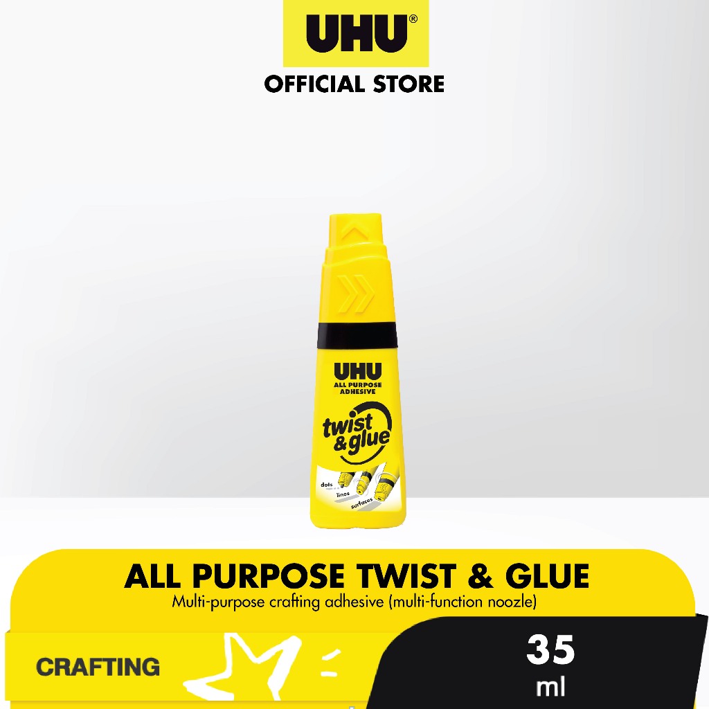 Jual Lem Prakarya UHU Twist & Glue 35ml | Shopee Indonesia
