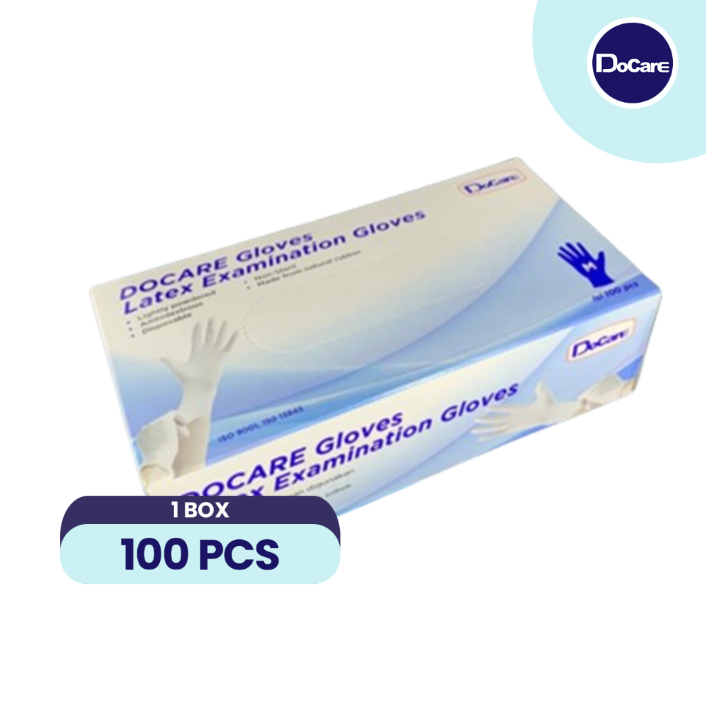Jual DoCare Gloves Latex Examination Gloves / Sarung Tangan Medis ...