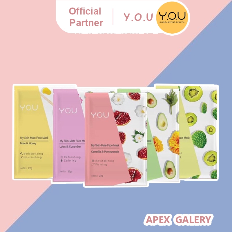 Jual YOU My Skin-Mate Face Mask by You Makeups ORIGINAL | Shopee Indonesia