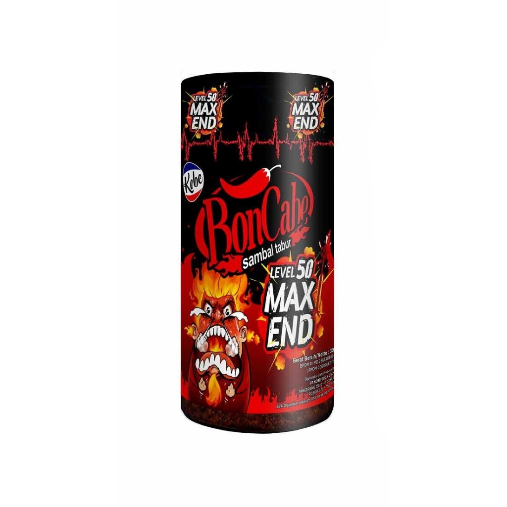 Jual Bon Cabe Level 50 Max End 30gr botol Original sambal Tabur ...