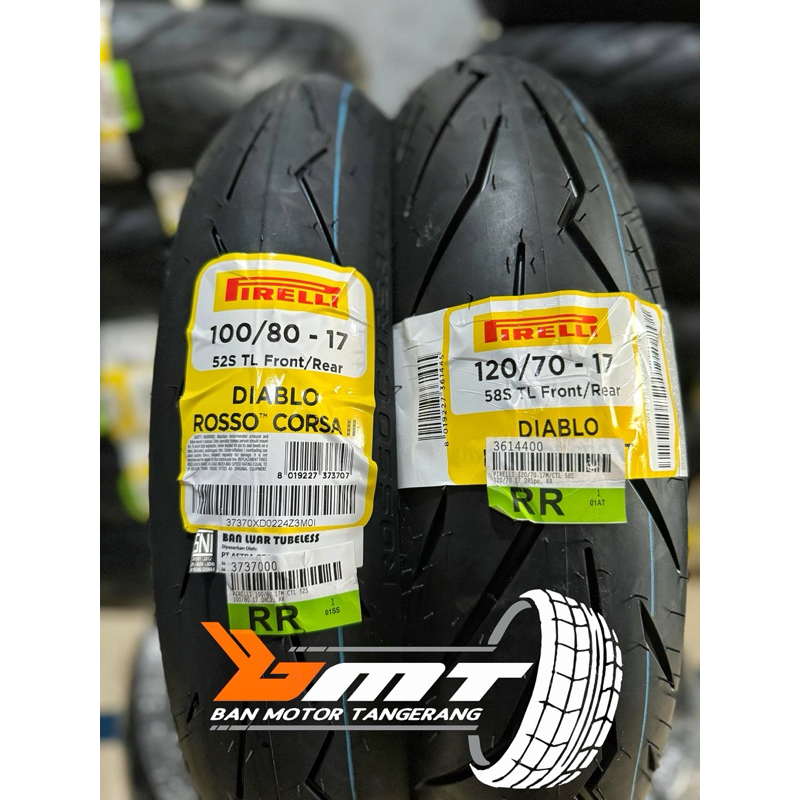 Jual Paket ban pirelli diablo corsa II 2 uk 100/80-17 & 120/70-17 ...