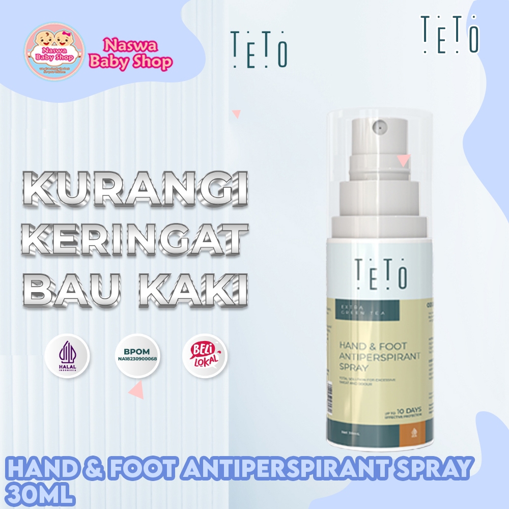 Jual Teto Hand & Foot Antiperspirant Spray Mengurangi Keringat & Bau ...