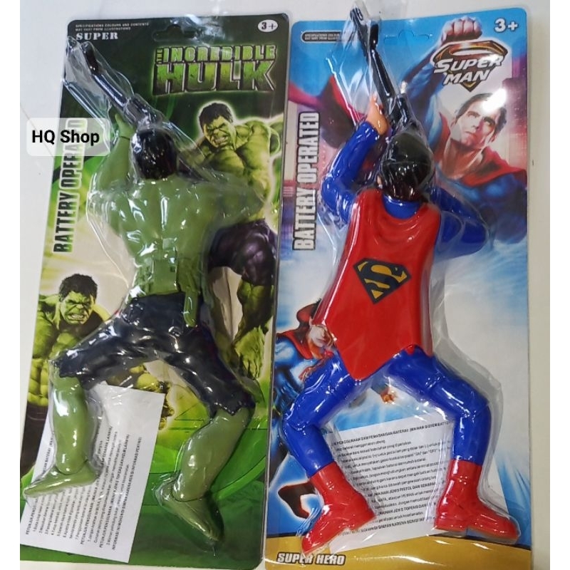 Jual Mainan aksi superhero merangkak superman dan hulk | Shopee Indonesia