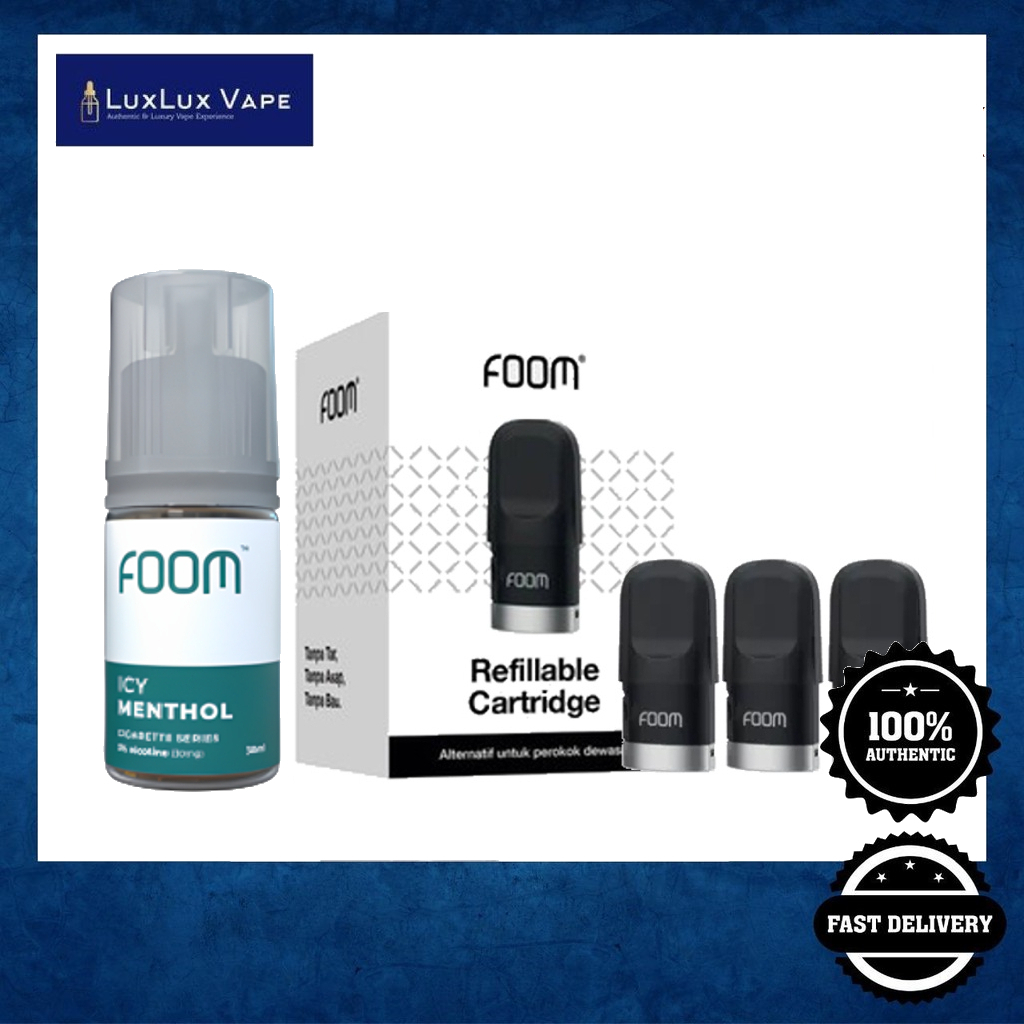 Jual CARTRIDGE FOOM X + FOOM LIQUID SERIES 30ML AUTHENTIC | Shopee ...