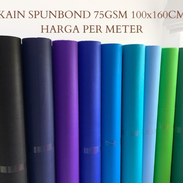 Jual [REEL] Kain Roll Spunbond Furing 75 GSM x 1.6m PER METER Warna ...