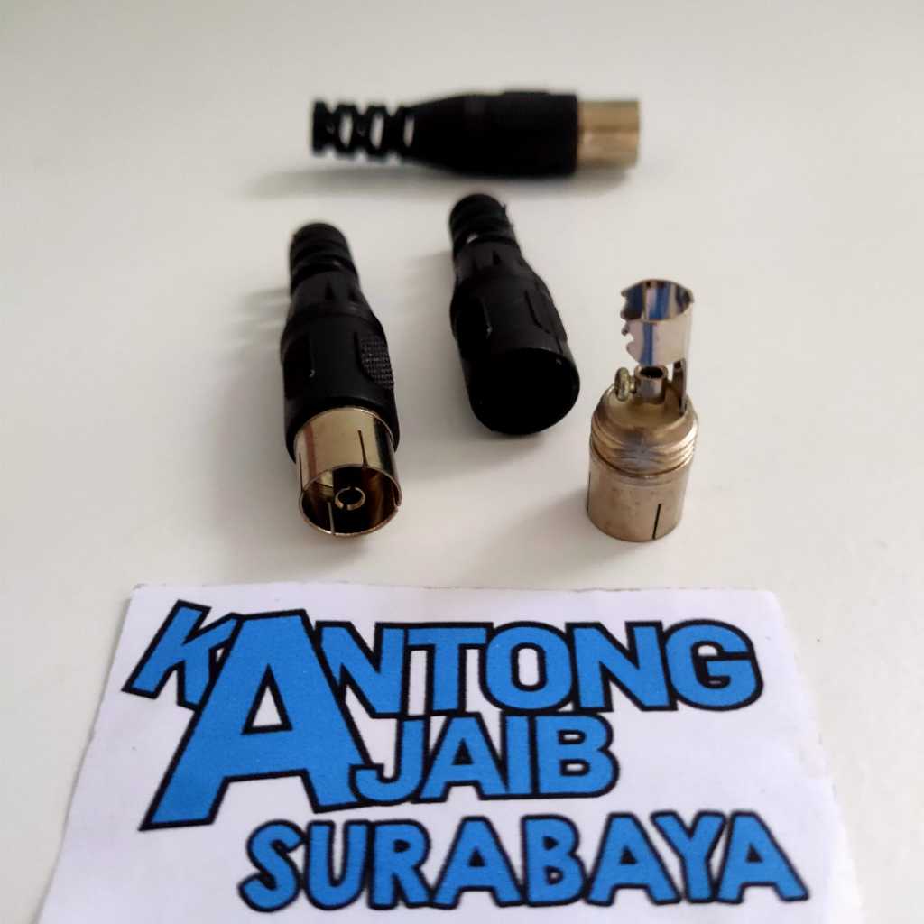 Jual Soket Antena TV PVC Ring Besi Colokan Antena TV Female Cover TV ...