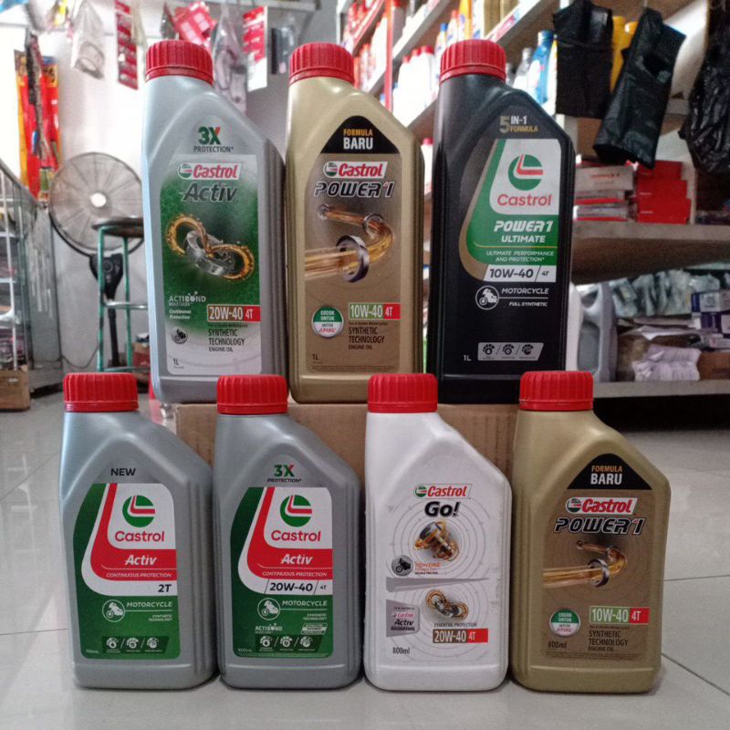 Jual OLI MESIN & SAMPING MOTOR BEBEK SPORT CASTROL 4T 2T ACTIV POWER1 ...