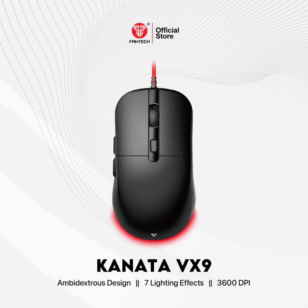 Jual Fantech KANATA Mouse Gaming Kabel RGB Macro Software VX9 VX9S | Shopee Indonesia