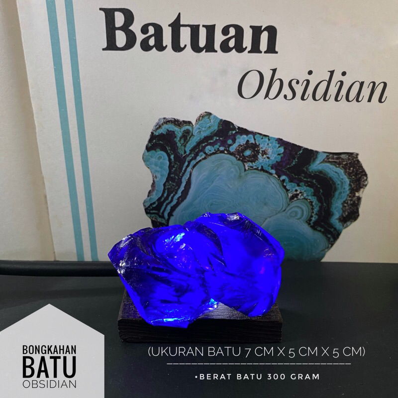 Jual Bongkahan Batu Obsidian Natural L29 atau Batu Crystal Obsdian atau ...