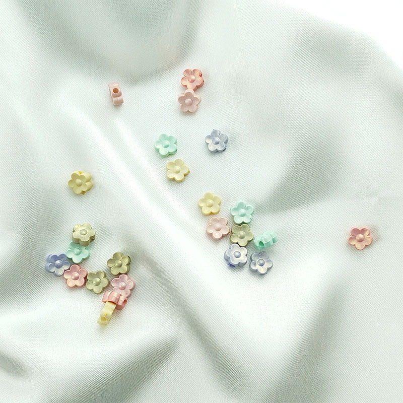 Jual 100pcs | Manik Bunga Akrilik Pastel | Manik Aestetik Warna ...
