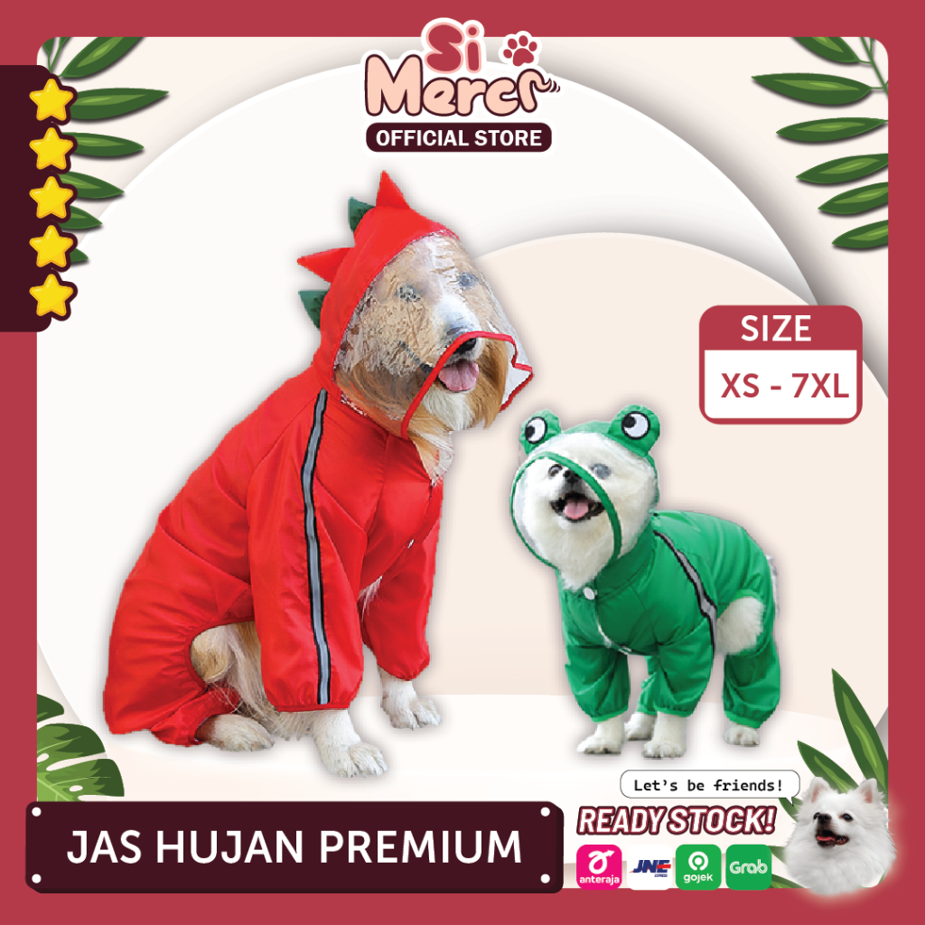 Jual PROMO Si Merci Jas Hujan Anjing Kucing Anabul Premium Pet Rain ...