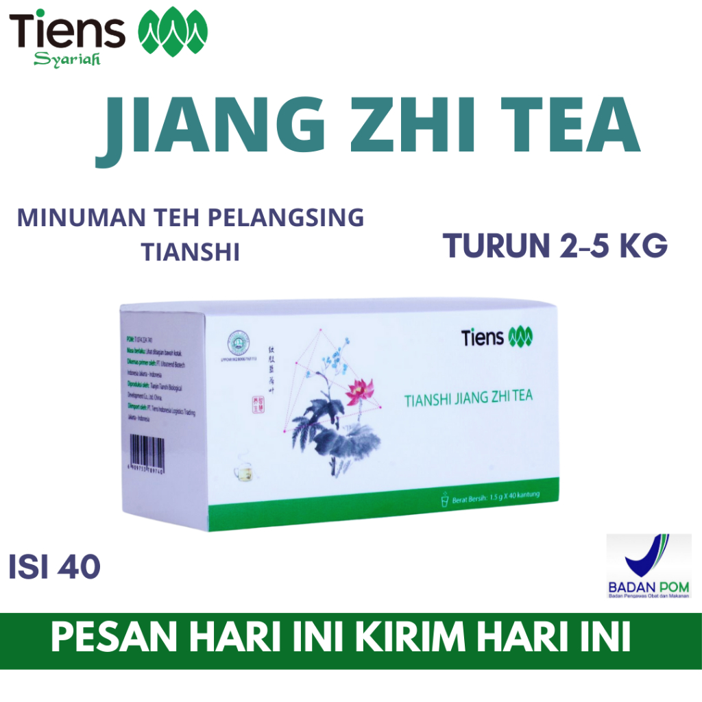 Jual Tiens Teh Pelangsing Original Terbukti dan Terbaik Jiang Zhi Tea 40 Bag | Shopee Indonesia