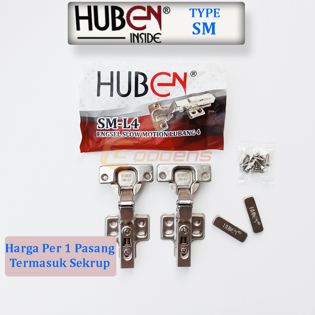 Jual Huben SM Engsel Sendok Slow Motion Engsel Pintu Lemari Soft Close ...