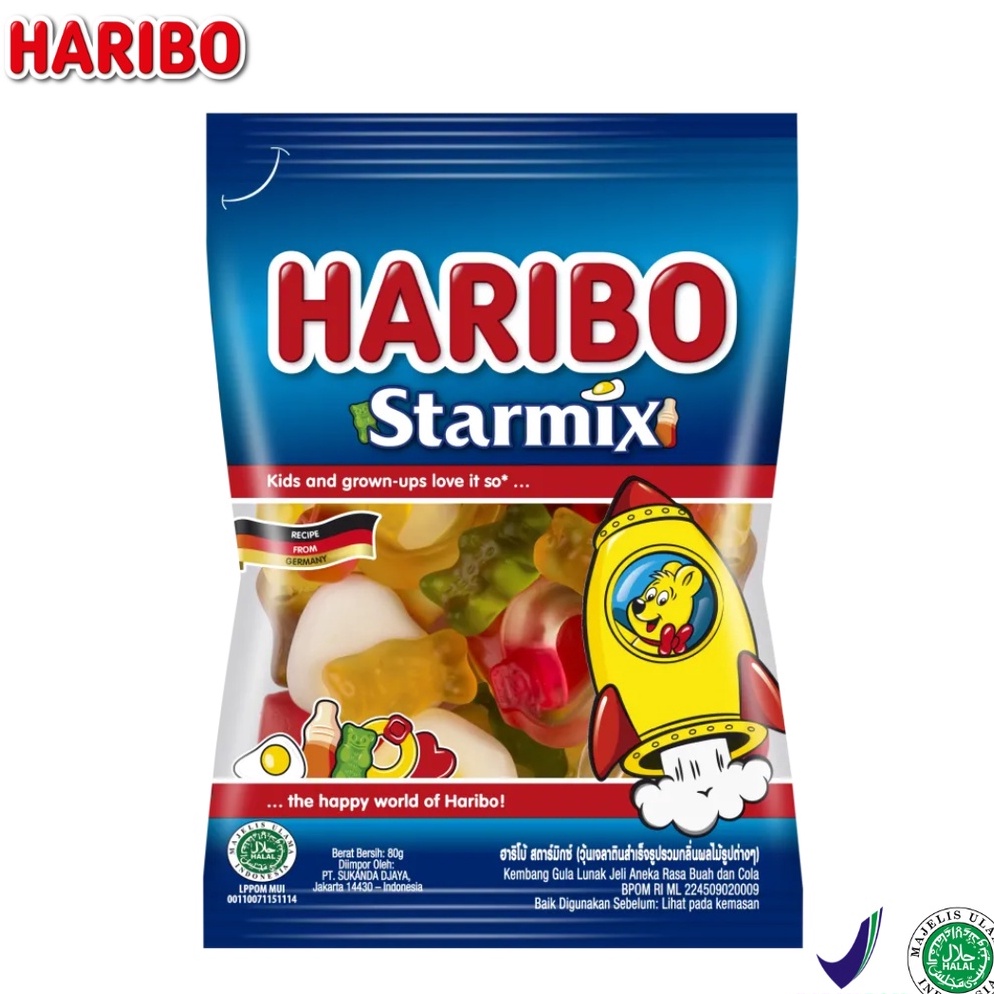 Jual Haribo Permen Jelly Aneka Rasa Buah Kemasan Kecil 8gr | Shopee ...