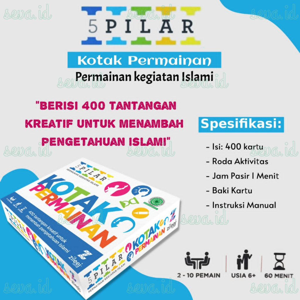 Jual ISLAMIC BOARD GAME 5 PILAR KOTAK PERMAINAN KEGIATAN ISLAMI MAINAN ...
