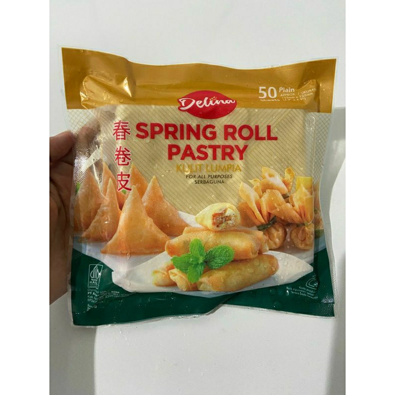 Jual Delina Kulit Lumpia Spring Roll Pastry (isi 50 sheets) 250gr ...
