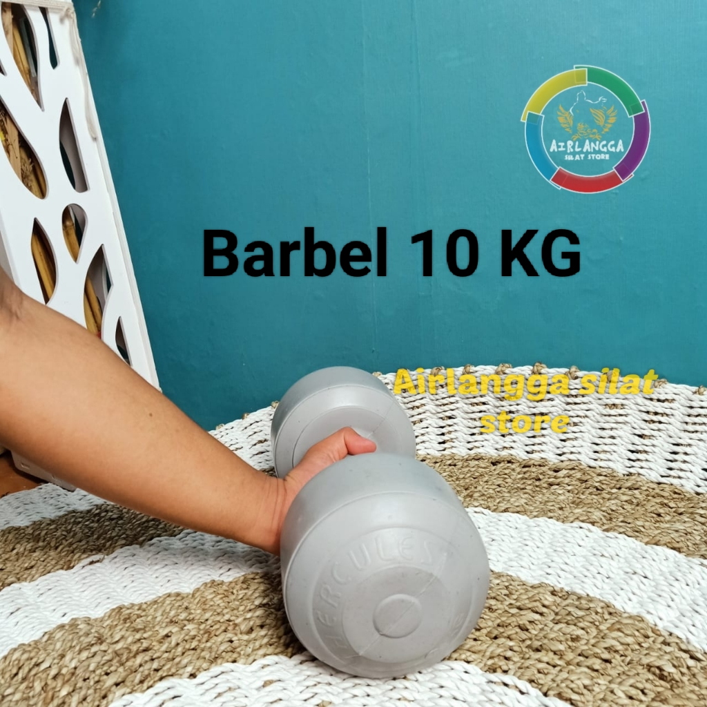 Jual 10 kg barbel PVC barbel 10 kg dumbel 10 kg barbel 10kg | Shopee Indonesia