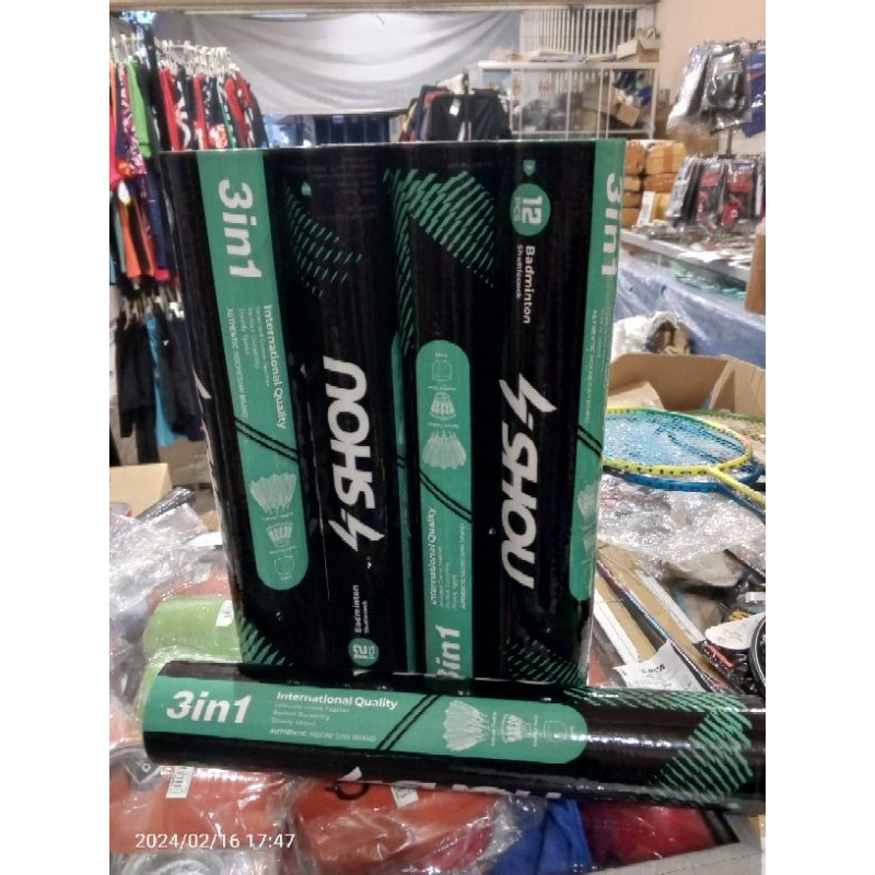 Jual SHUTTLECOCK 3 in 1 SHOU 3IN1 SHOU ORIGINAL | Shopee Indonesia