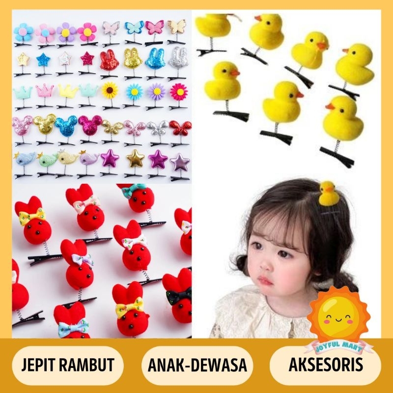Jual Jepit Rambut Spiral Bebek karakter | Shopee Indonesia
