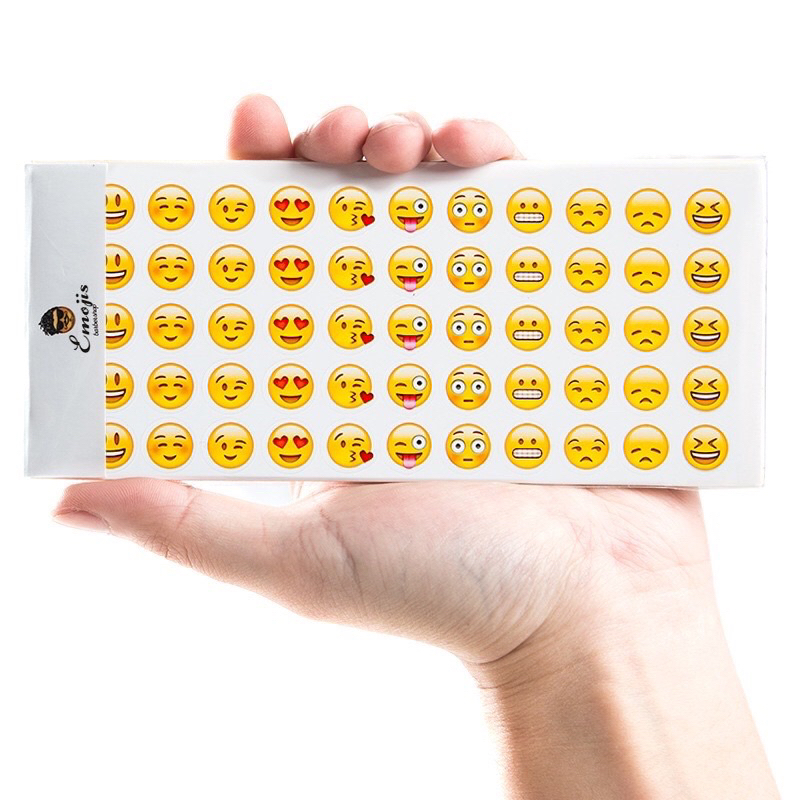 Jual (12Lembar) Stiker EMOTICON / Sticker EMOJI / Sticker Lucu Unik ...