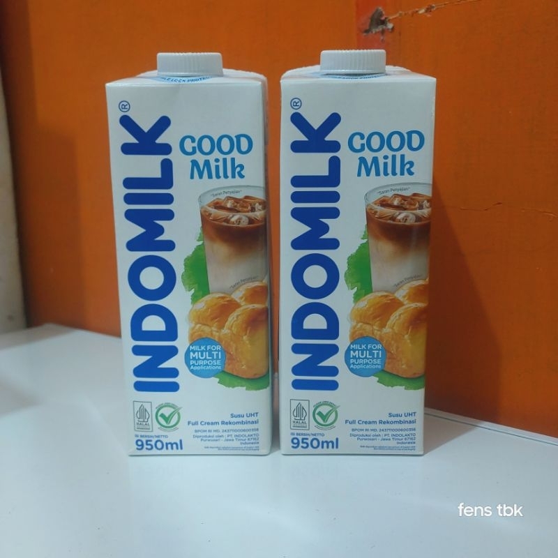 Jual INDOMILK SUSU UHT FULL CREAM REKOMBINASI 950 ML | Shopee Indonesia