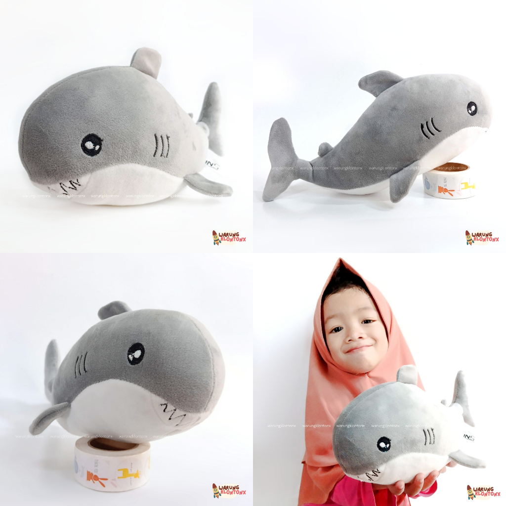 Jual Boneka Hiu Abu Plush Spandex Premium | Shopee Indonesia