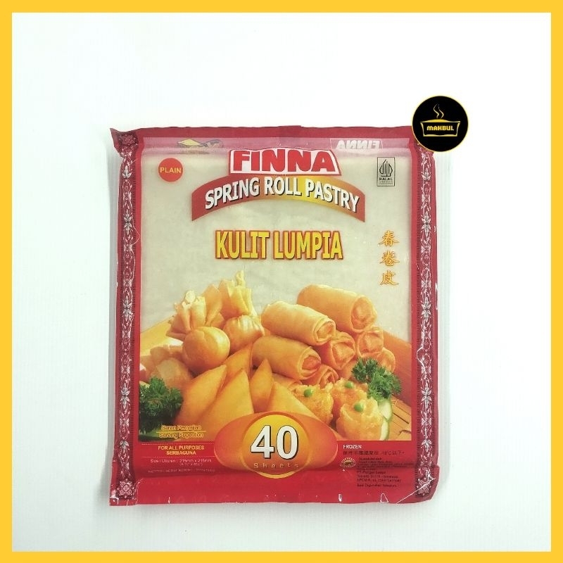 Jual Finna Spring Roll Pastry Kulit Lumpia 21.5cm 500gr isi 40 lembar ...