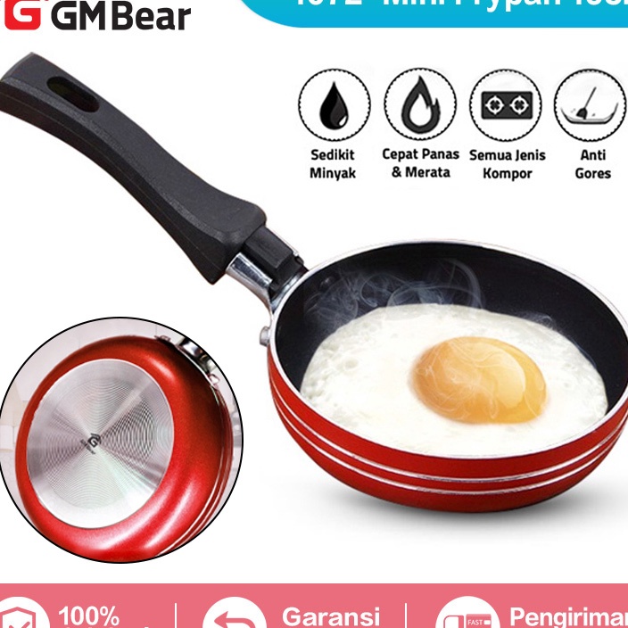 Jual Gaya Tanpa Mahal GM Bear Fry Pan Mini 172 Teplon Penggorengan Mini ...