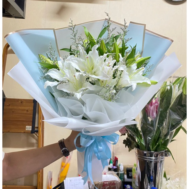 Jual Bouquet Lily fresh segar ASLI / buket valentines day / buket ...