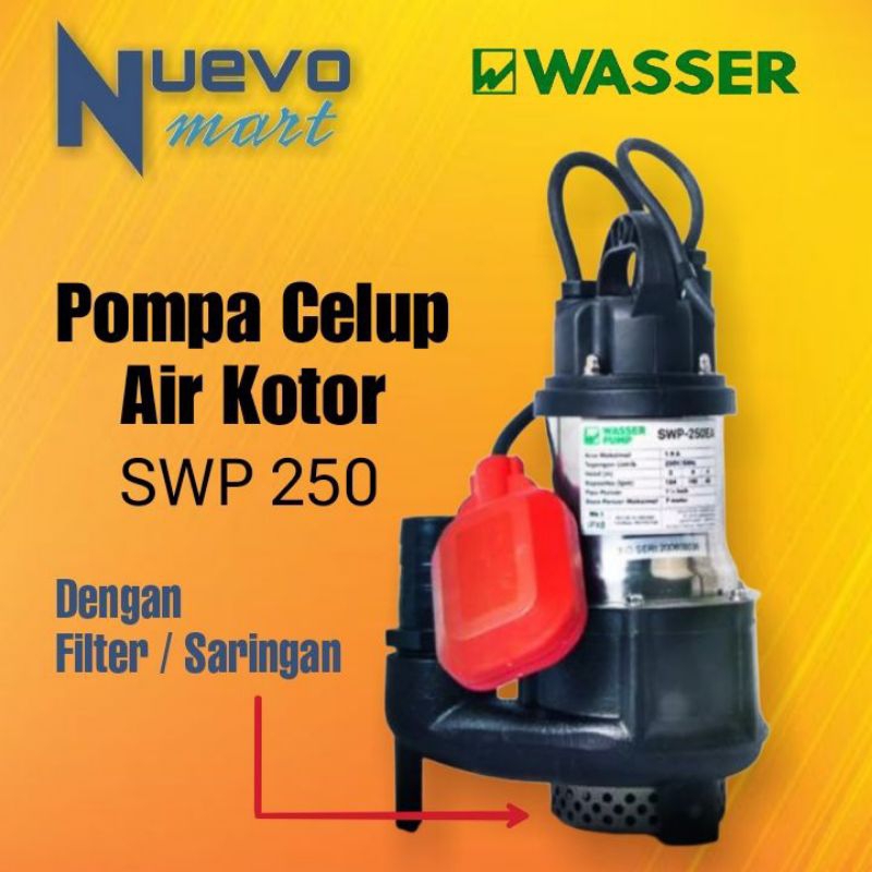 Jual Pompa Celup Air Kotor Kolam WASSER SWP 250 E SWP 250 EA | Shopee Indonesia