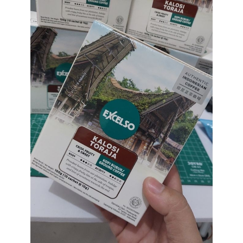 Jual Kopi Excelso Kalosi Toraja single serving [100gr] isi 10 sachet ...